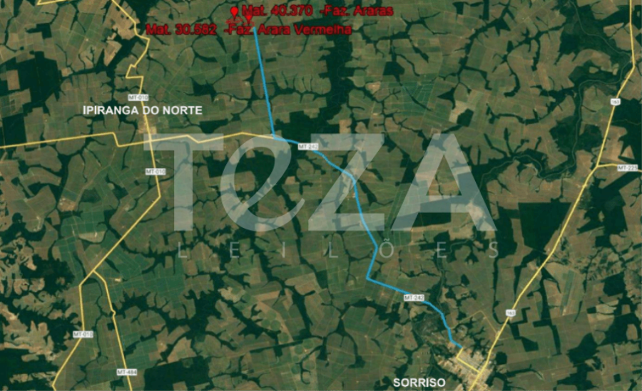 FAZENDA COM 92,0875HA - IPIRANGA DO NORTE/MT Rurais em leilão | Teza ...